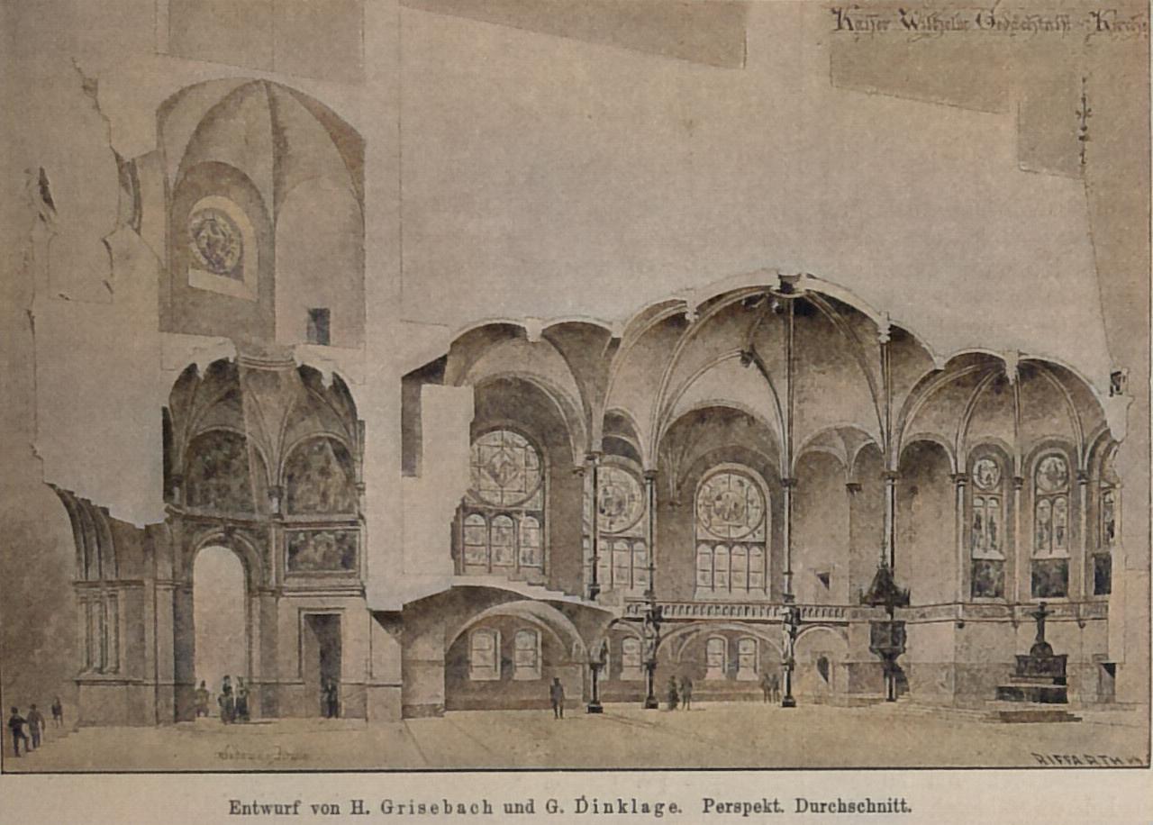 Der Wettbewerb für Entwürfe zu einer Kaiser Wilhelm-Gedächtnisskirche ...